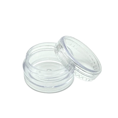 100pcs 2g/3g/5g/10g/15g/20g Empty Plastic Cosmetic Makeup Jar Pots ...