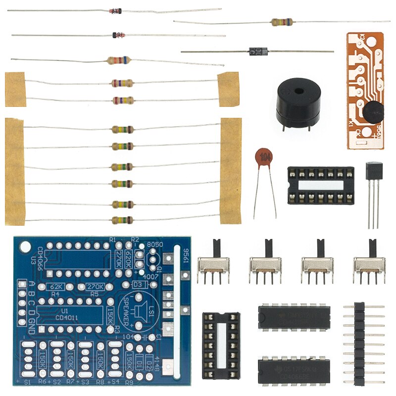 16 Music Sound Box BOX-16 Board 16-Tone Electronic Module DIY Kit Parts ...