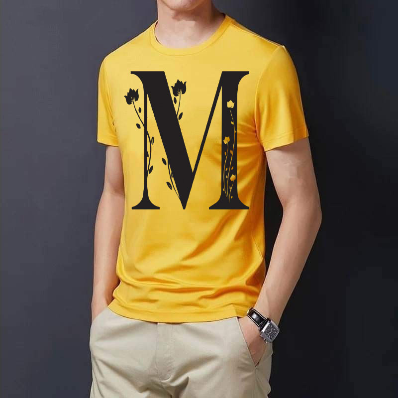 Alphabet Letter "M" T-Shirt For Men'S - T Shirt For Man - T Shirt ...