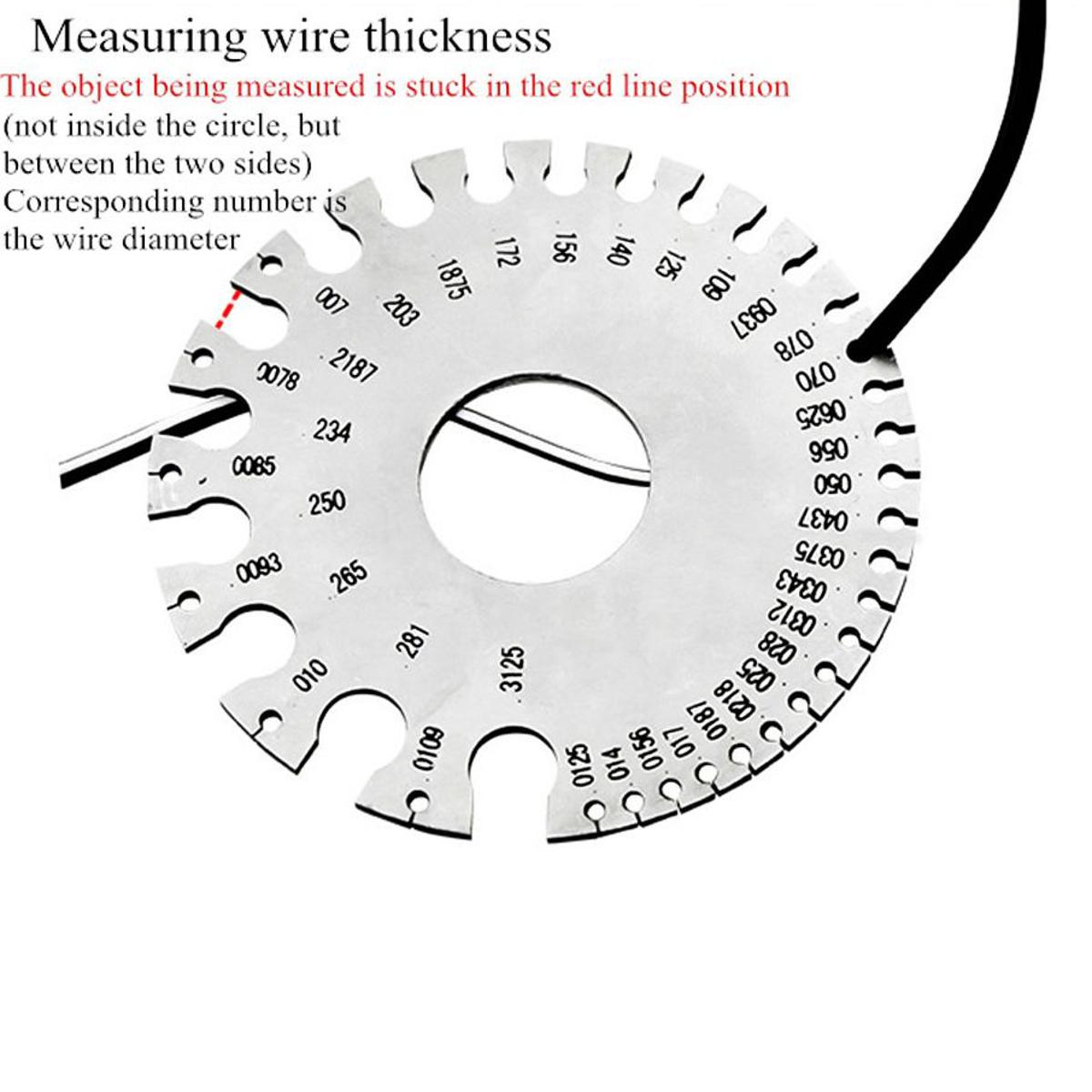 SWG Wire Gauge Thickness Measuring Sheet Diameter | Daraz.com.bd