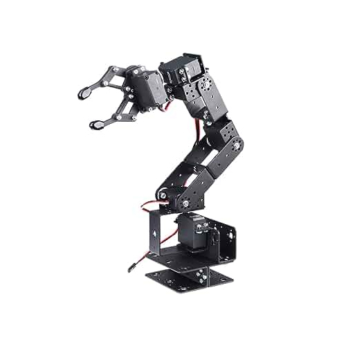 6 DOF Robotic Arm Manipulator Aluminum Robot 6 DOF Arm Claw Mount Kit ...