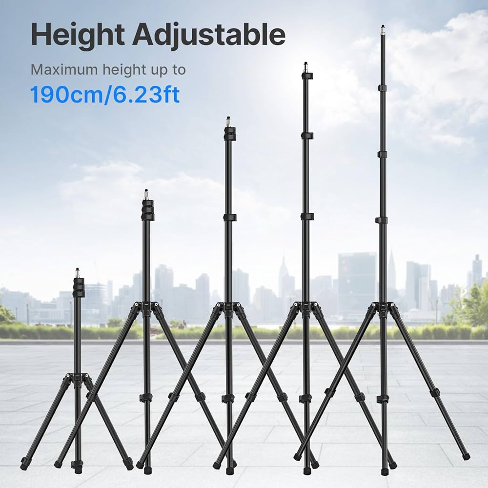 Tripod Camera Stand for studio ring light with stand 7Feet Height ...