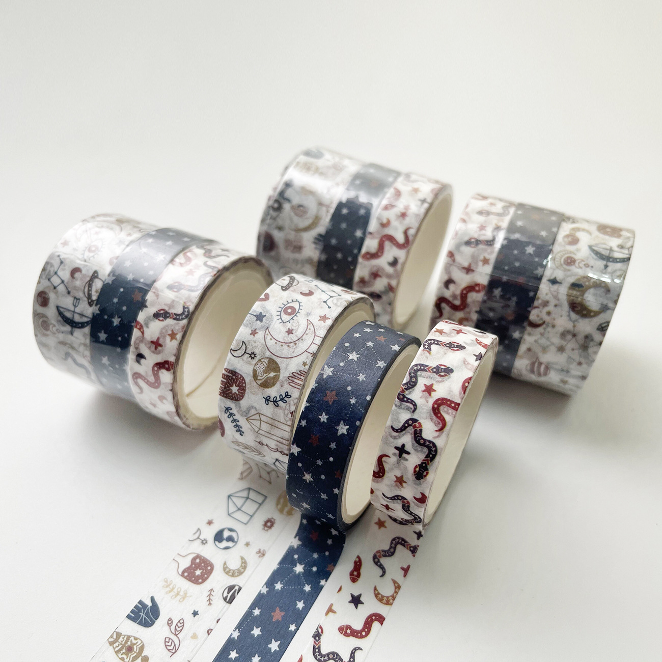 RHS Online 3 Rolls/Set Creative Pattern Washi Tapes Decorative Masking ...