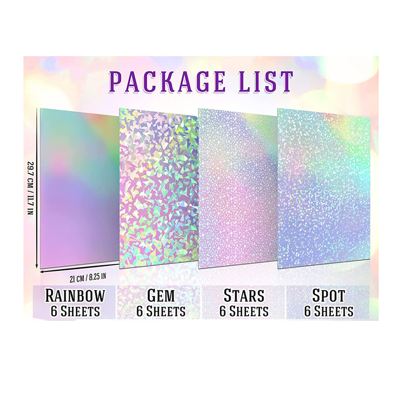 24 Sheets Vinyl Sticker Paper for Inkjet Printer - Printable Glossy ...