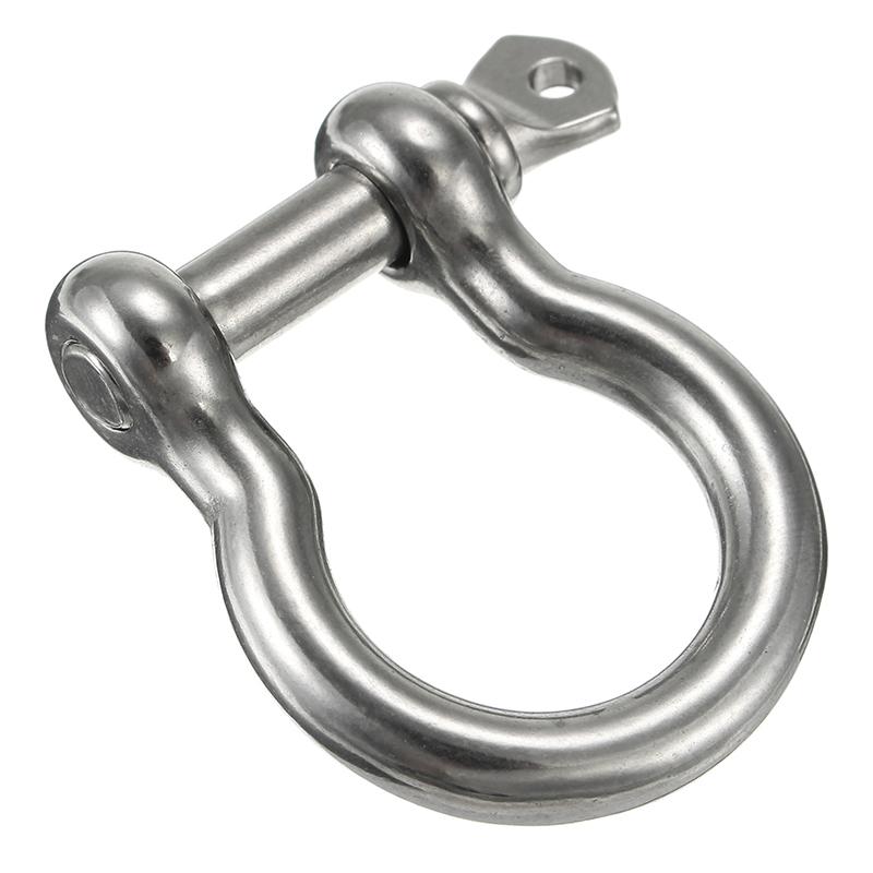 Conventional M5 D Ring Bow Shackle with Screw Pin 304 Stainless Steel ...