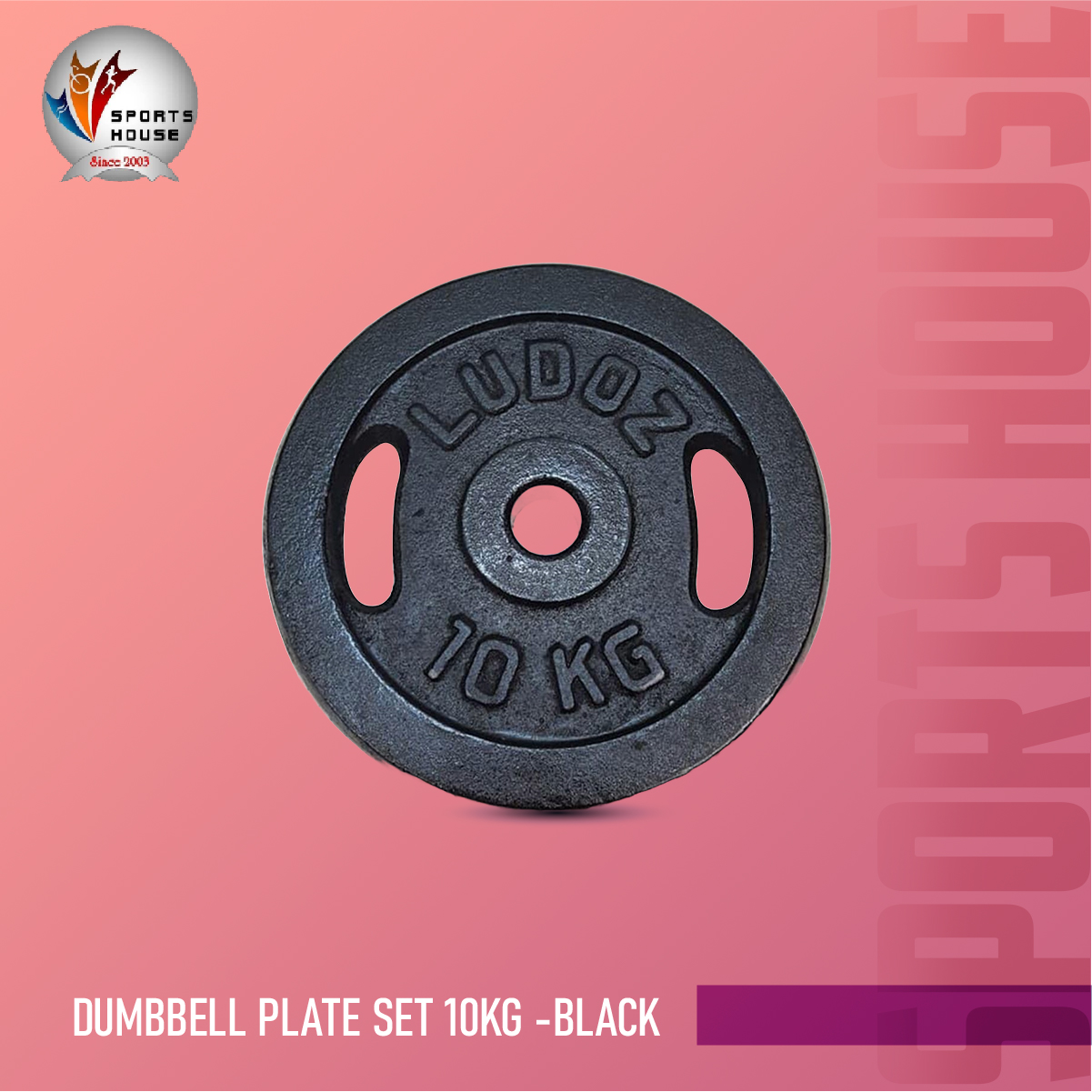 Dumbbell Plate SET 10Kg -Black | Daraz.com.bd