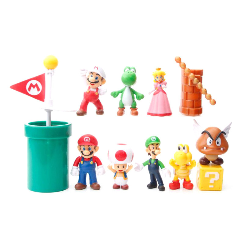 10pcs/set Super Mario Toys Mario Luigi Odyssey Figures Mario Action ...