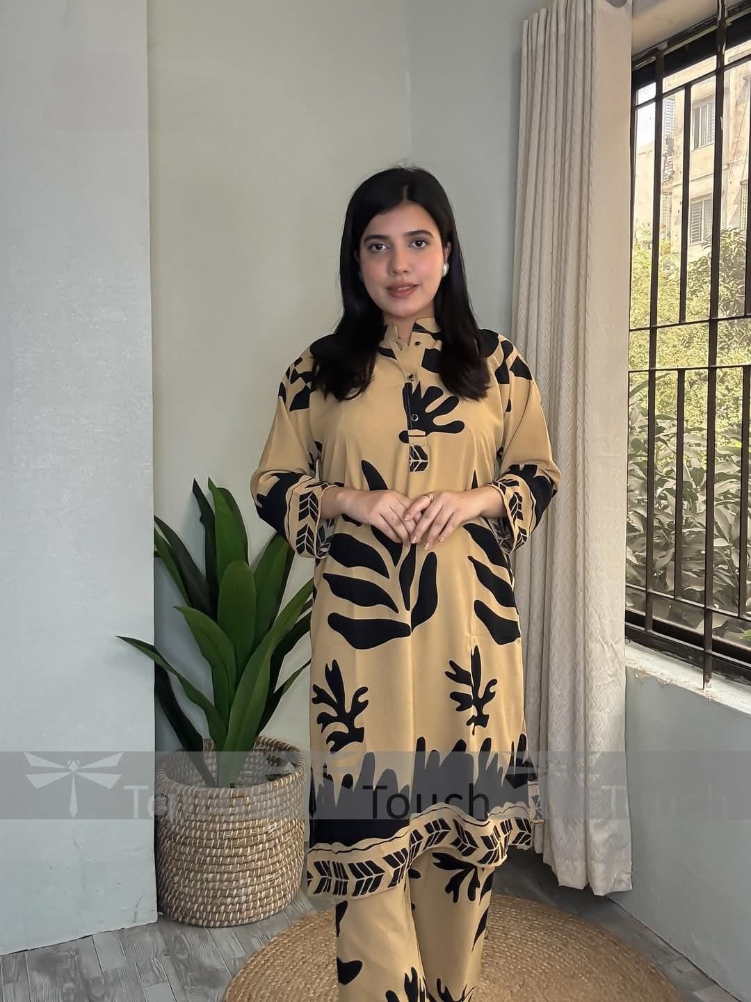 Exclusive Cotton Ready Made Skin Print High Quality Two Piece For Women ...