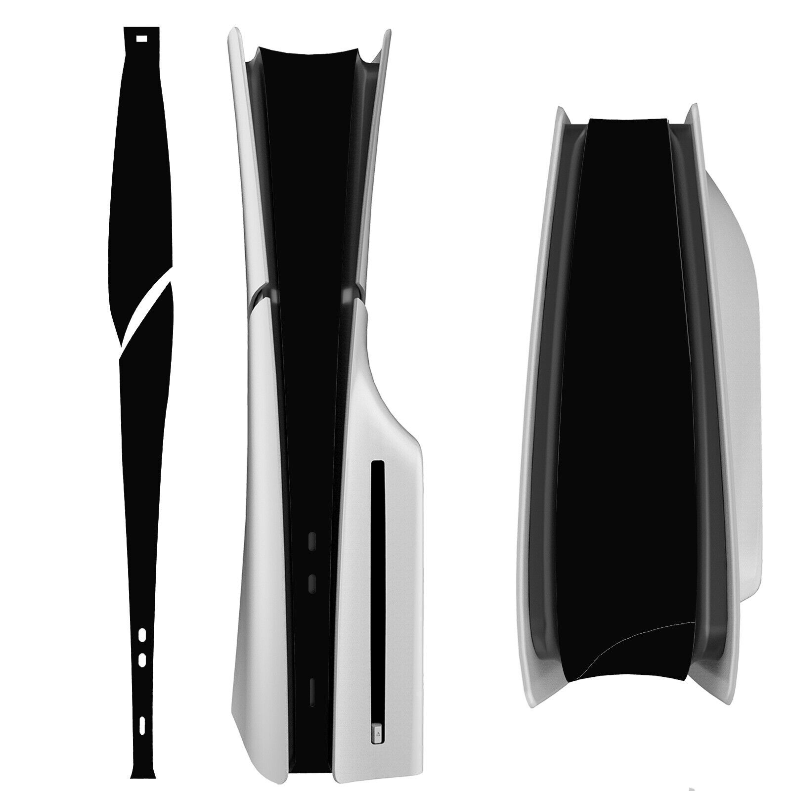 PS5 Slim middle sticker matte black protective film for middle part ...
