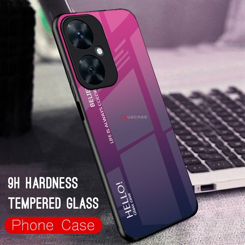 PlusCase for Huawei Nova 11i Case Glass Hard Gradient Painted ...