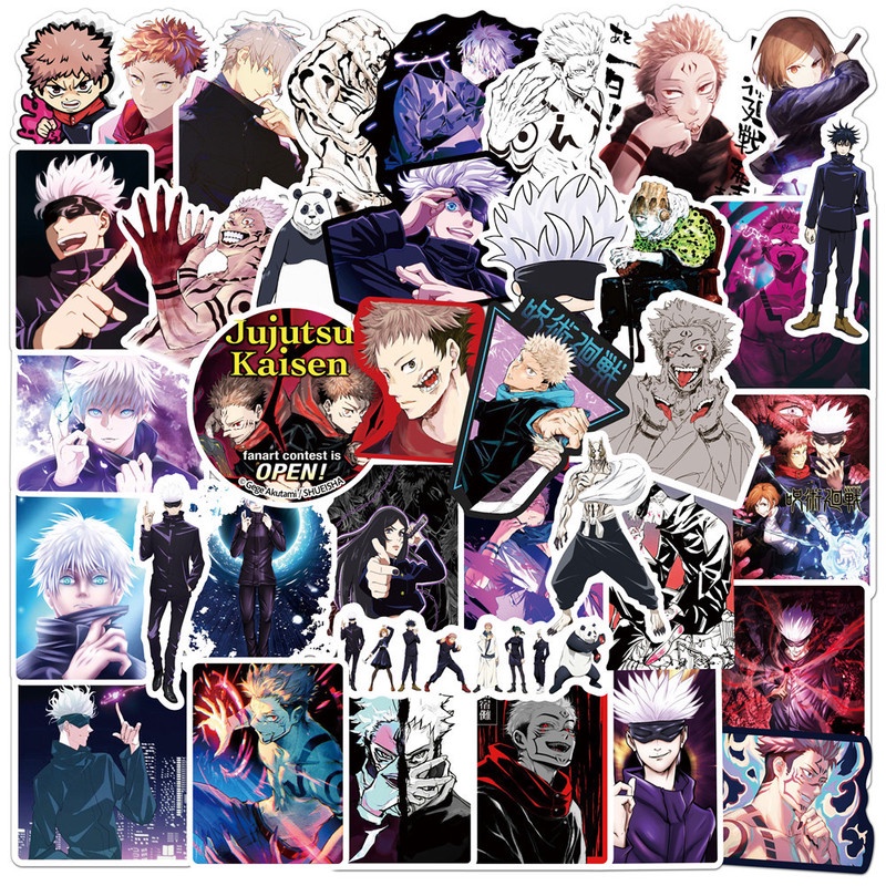 Anime Jujutsu Kaisen Stickers Gojo Satoru DIY Waterproof Sticker Kid ...