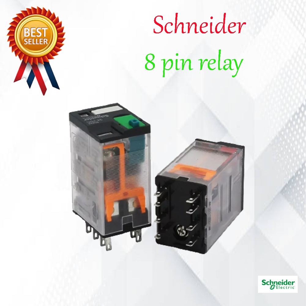 3 Pieces Schneider AC 220V/240V Coil 8 Pin DPDT Power Electromagnetic Relay