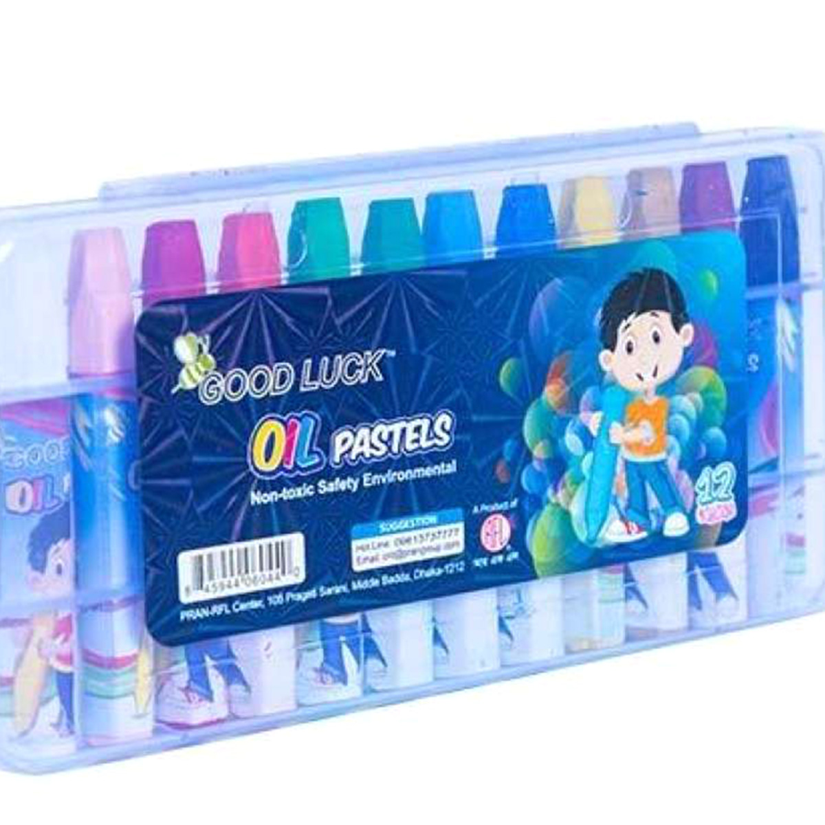 Good Luck Oil Pastels Color Pencil 12set (1 PCS) | Daraz.com.bd