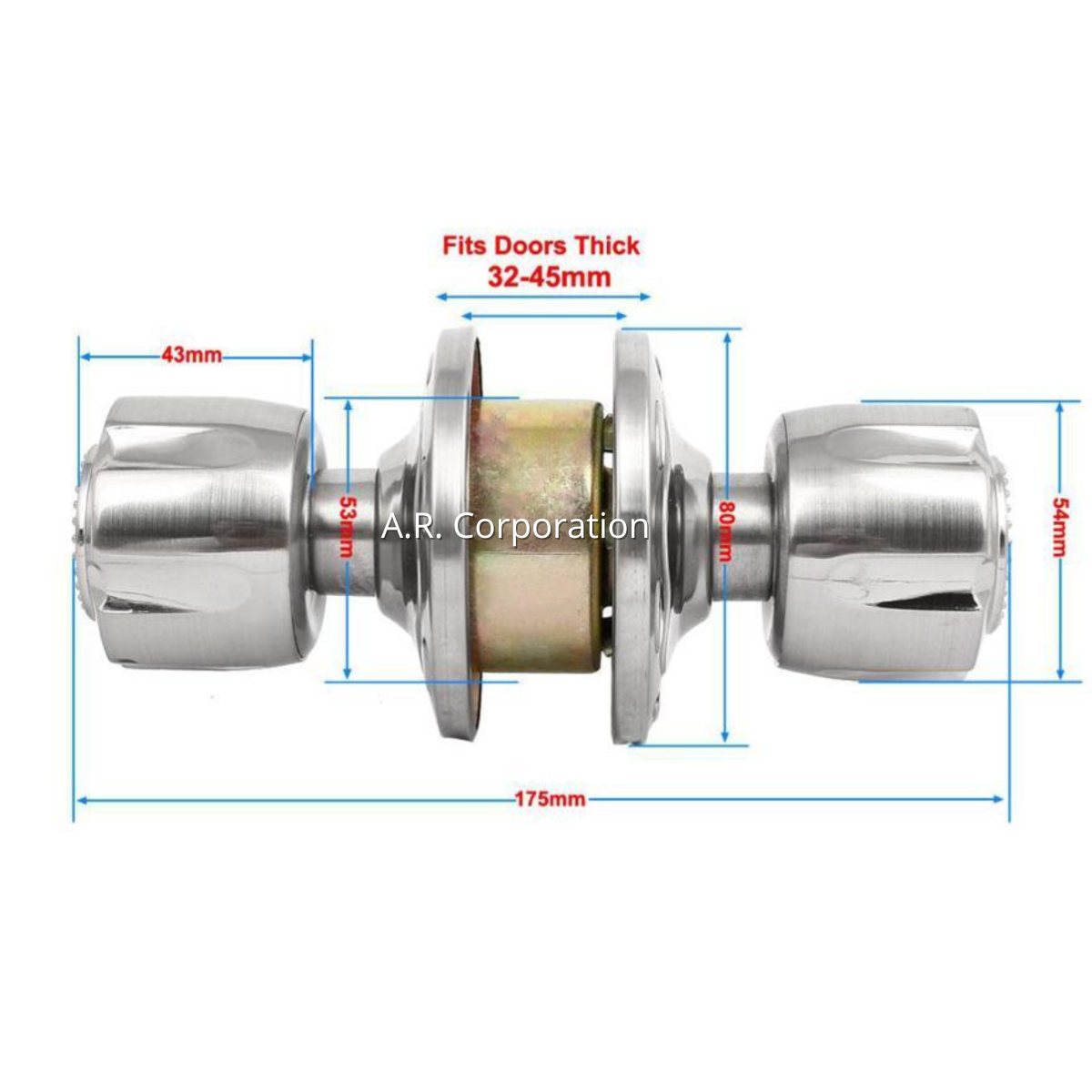 High Security Heavy SS Round Lock Door Lock | Daraz.com.bd