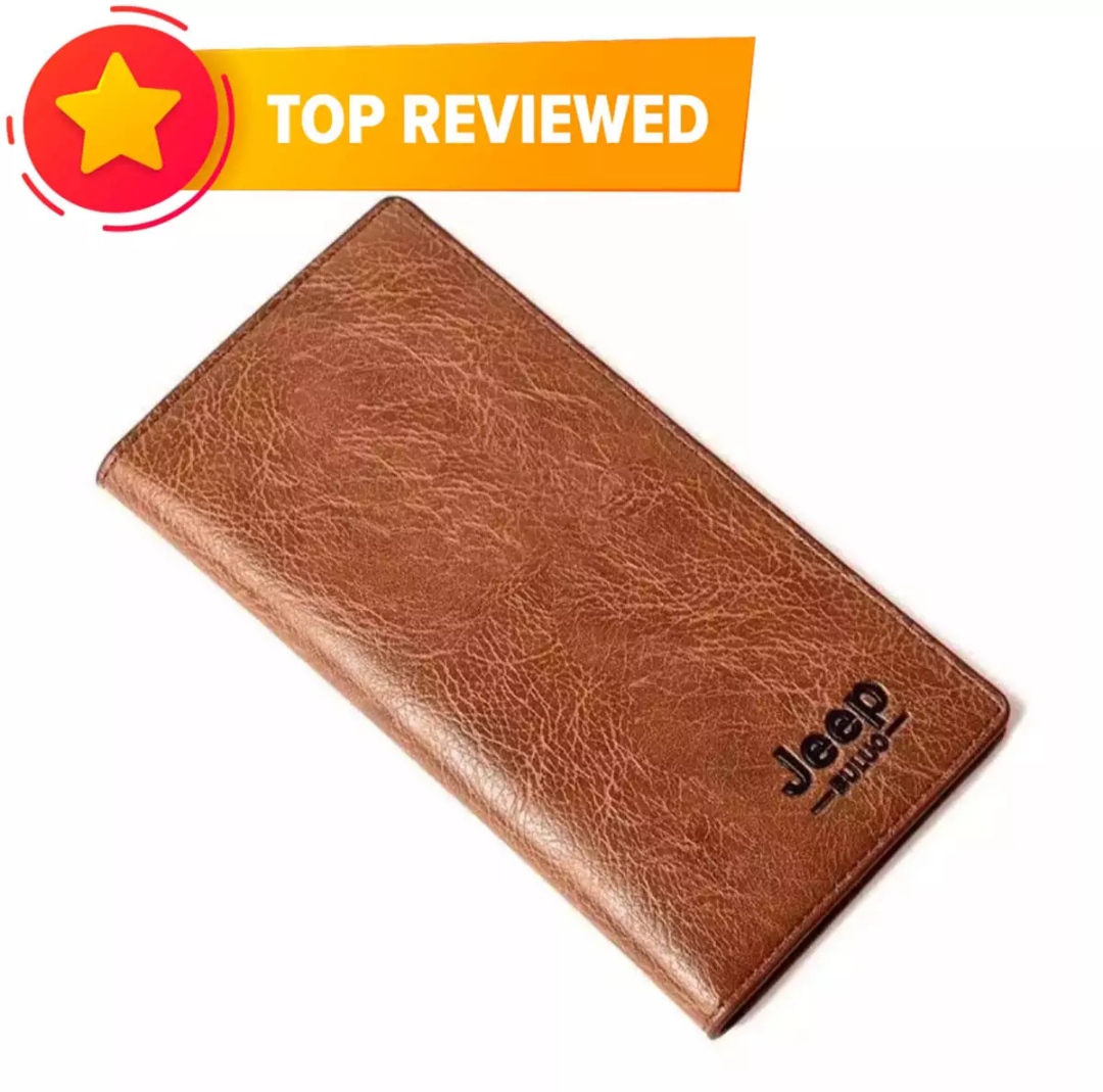 Jeep Black Long Artificial Leather Wallet for men | Daraz.com.bd