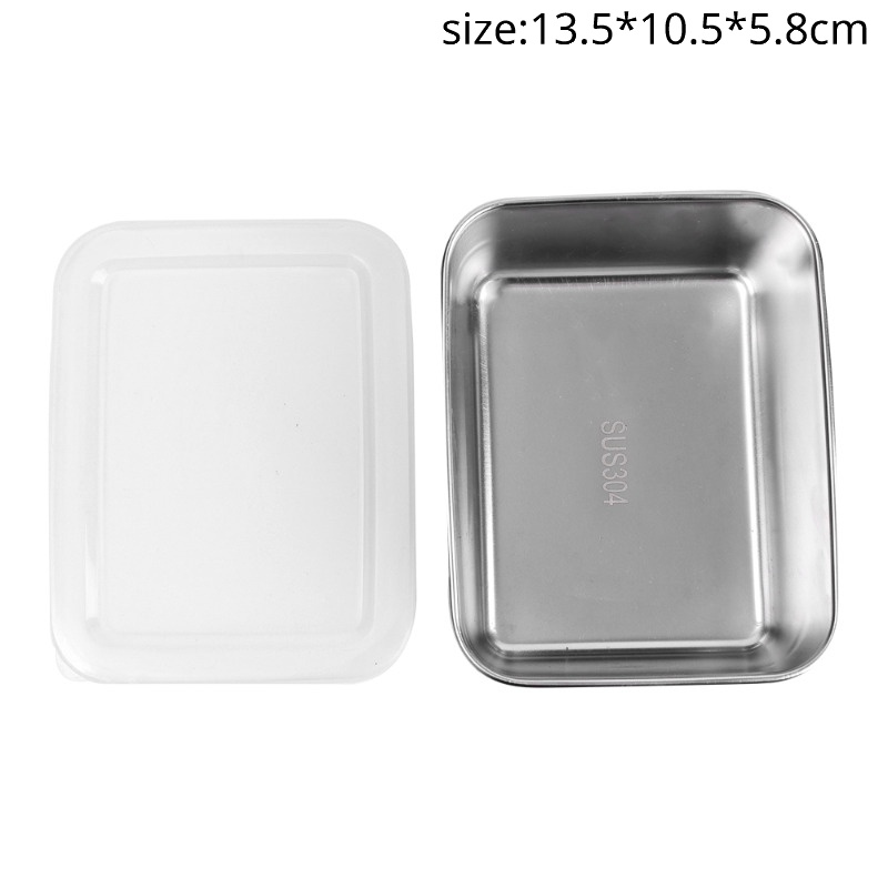 Stainless Steel Fresh-keeping Box With Lid Fresh Food Sealing Container ...