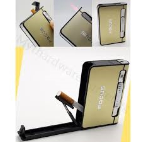 Gas Lighter Inside Cigarette Box Case Cigarettes Holder Automatic ...