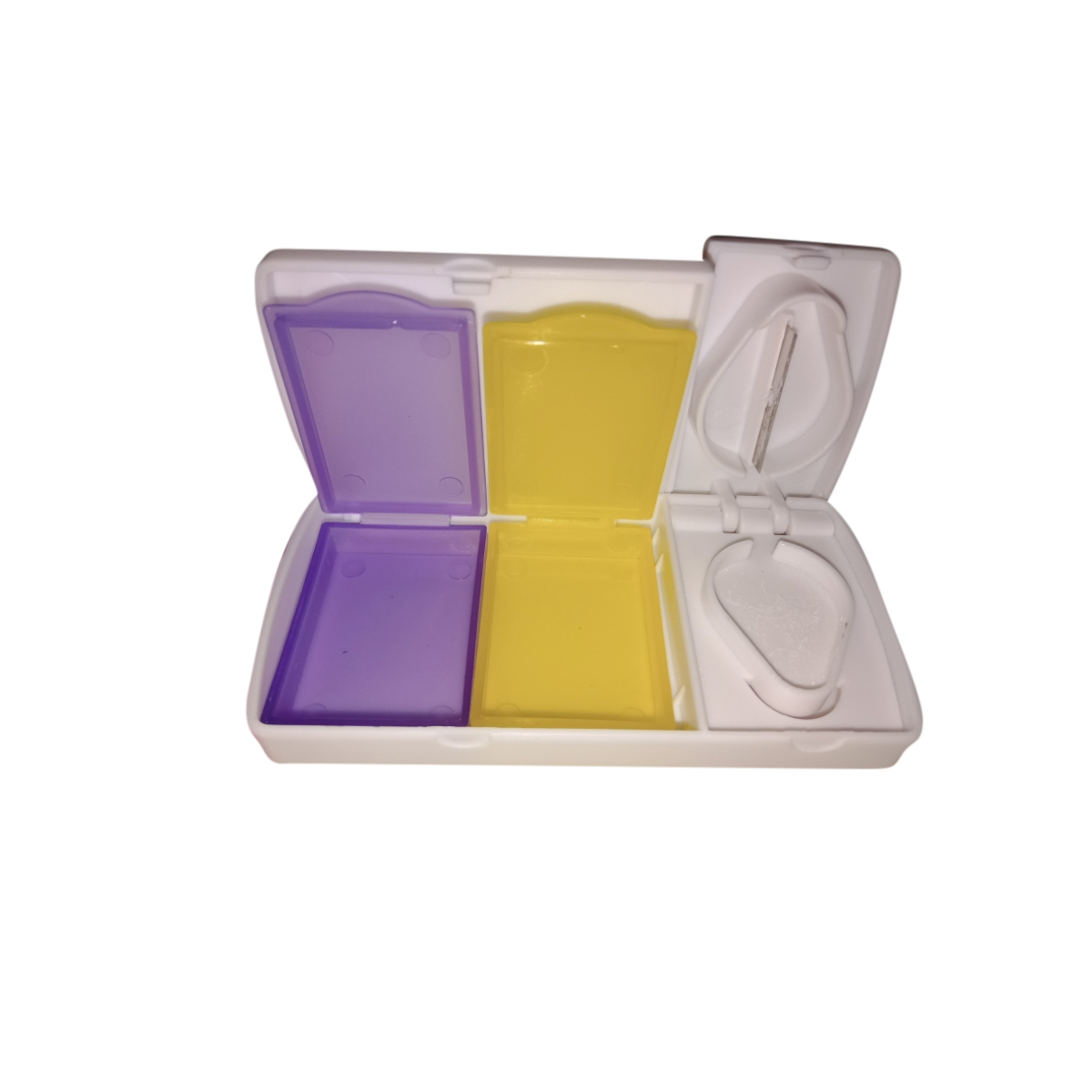 Portable Pill Cutter Splitter Divide Storage Case Medicine Box | Daraz ...