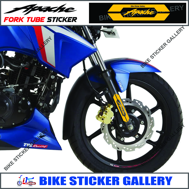 Fork Tube Sticker for Apache Bike - 8 Angle Design ( Waterproof ...