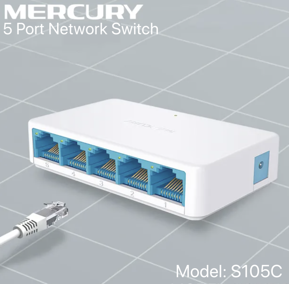 MERCURY S105C Ethernet Switch,Mini 5 Port Desktop Ethernet Network ...