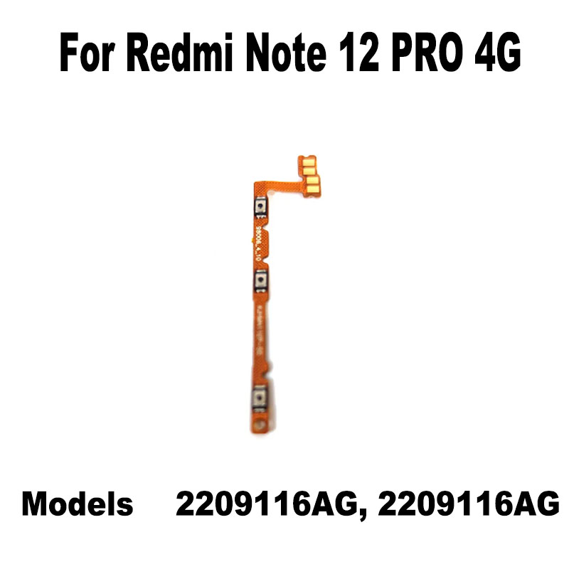 Redmi Note 12 12 Pro 4G 5G power on / off Switch Button Side Volume Up ...