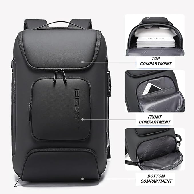 BANGE - 7216 Plus 35L Travel Backpack with Antitheft Lock & Charging Port | Daraz.com.bd