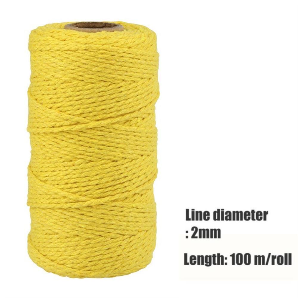 【Free Returns】 2mm100M Macrame Cord Cotton Rope String Crafts DIY ...