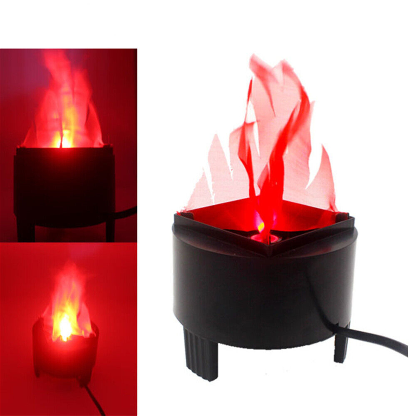 GC 3D Artificial Fake Fire Flames 110V/220V Electric Fake Campfire Lamp ...