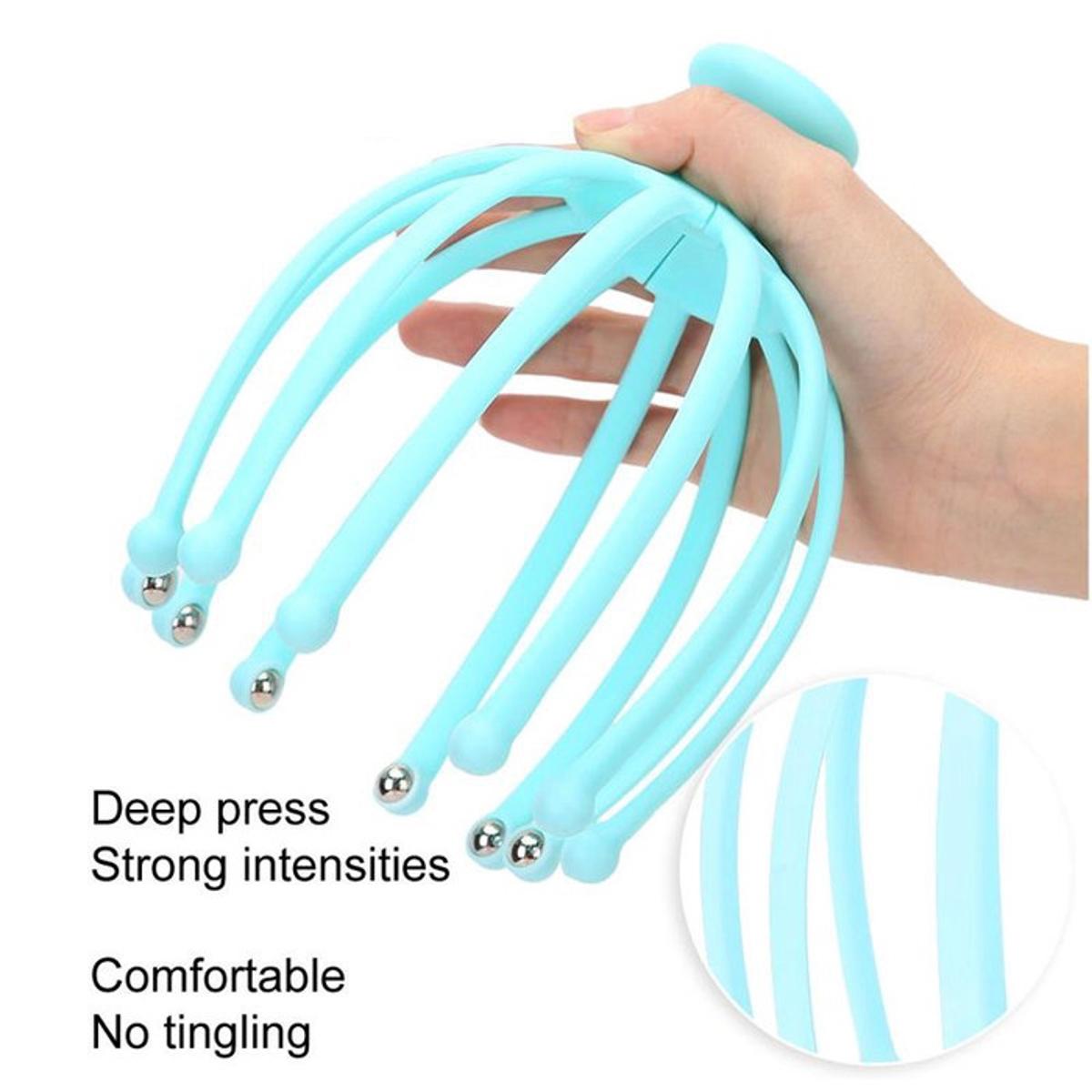 WS Magnetic Beads Manual Head Massage Eight Massager Portable Hand Held ...