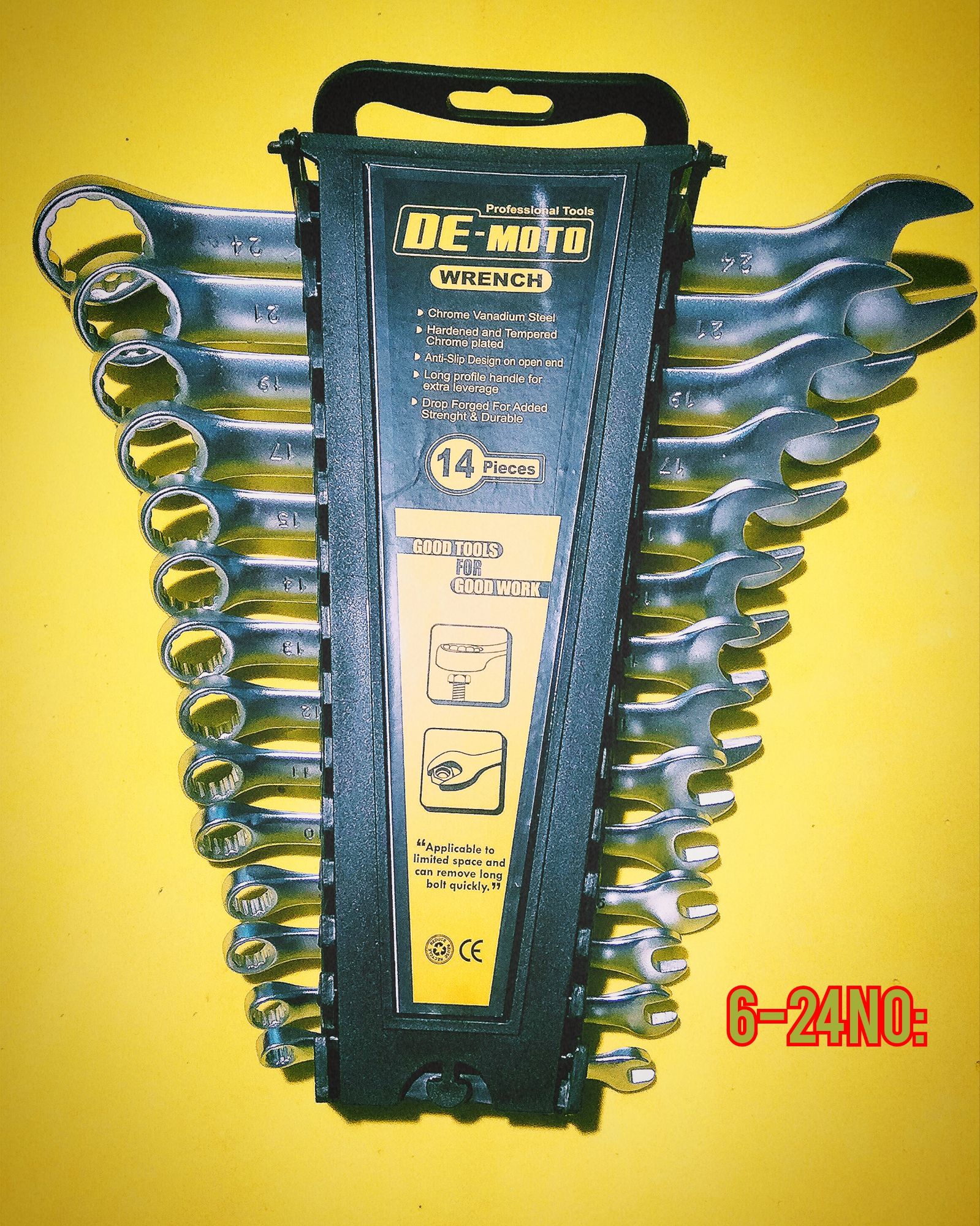 Dali Set 14pcs High Quality Hanging Type Wrench Set | Daraz.com.bd
