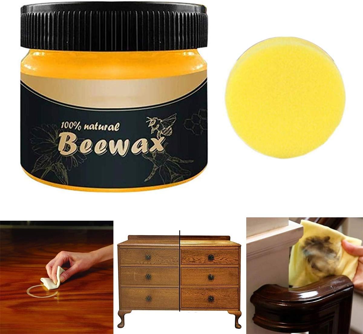 Solid wood seasoning beeswax wood care wax solid wood maintenance ...