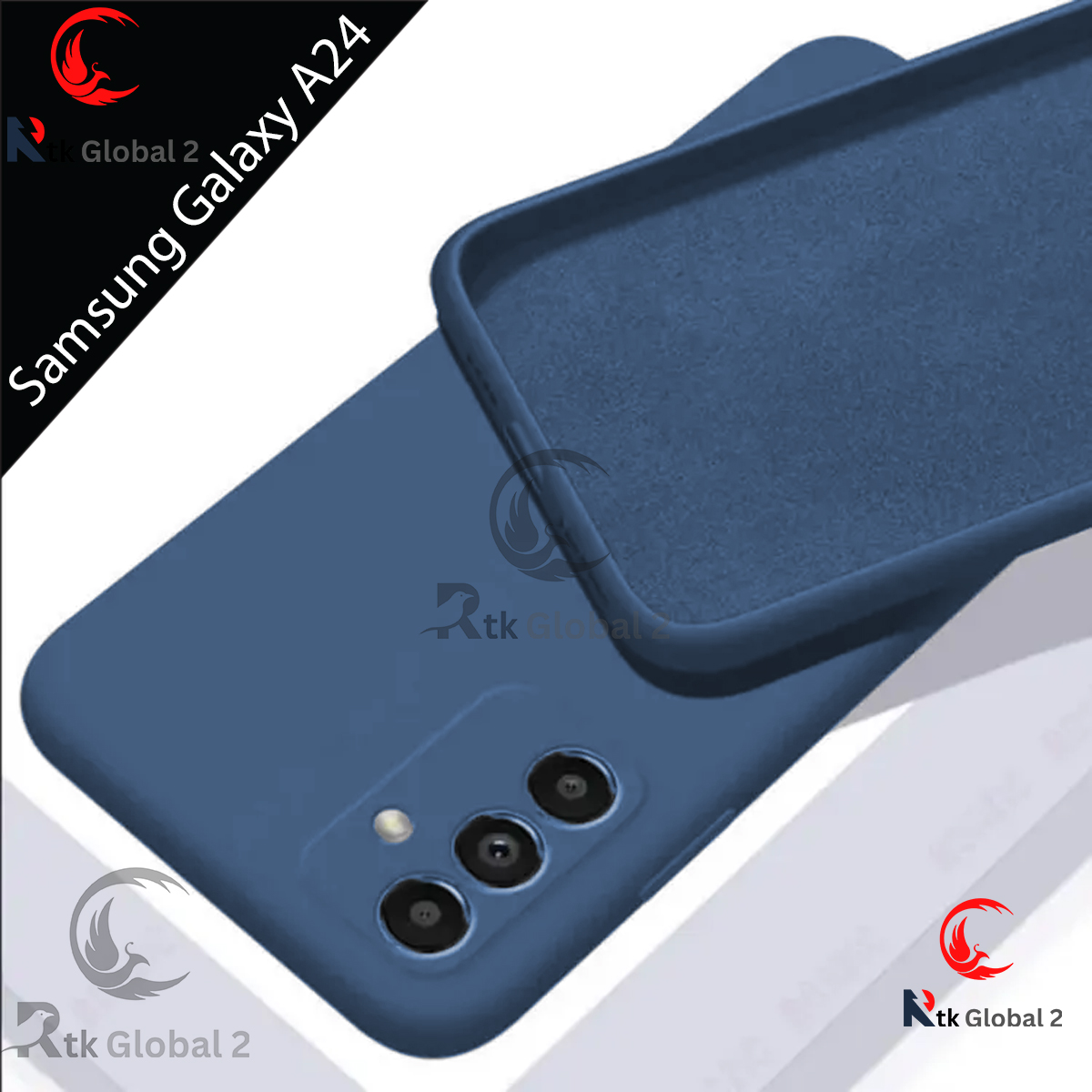 Case for Samsung Galaxy A24 4G Square Edges Case Liquid Silicone Casing ...