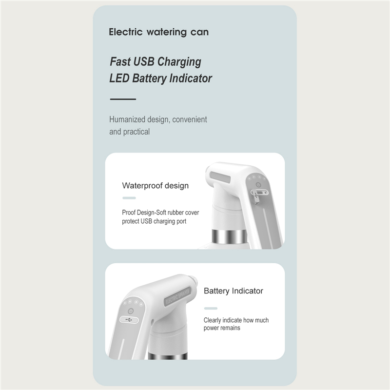 2X 2.5L Electric Plant Spray Bottle Automatic Watering Fogger USB ...