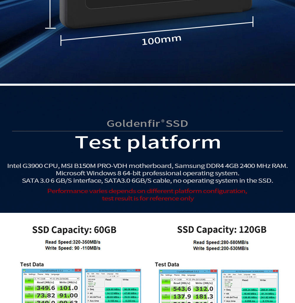 SSD 128GB | Goldenfir 2.5inch Internal SATA3 SSD 128GB Solid State ...