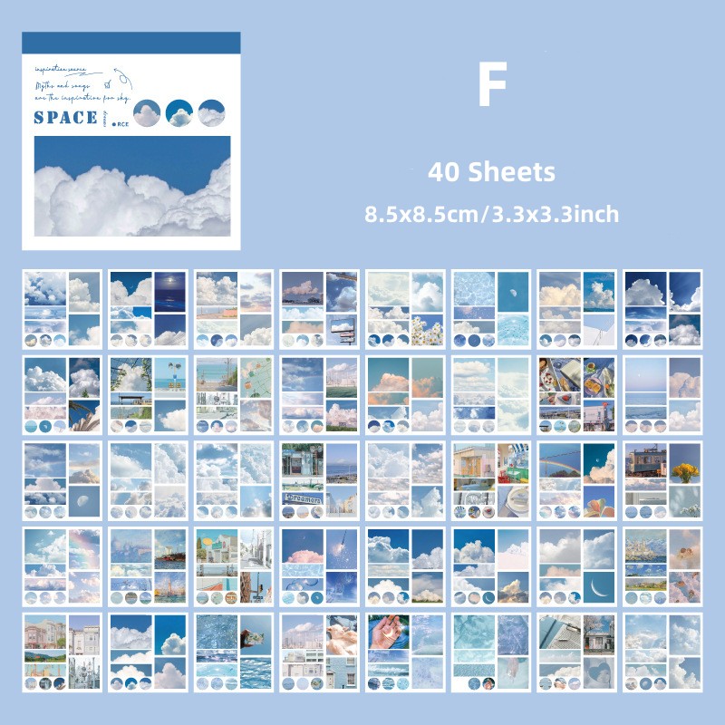 RHS Online 40PCS One Moment Series Washi Stickers Album Diary Journal ...