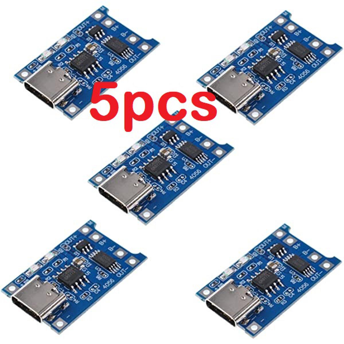 5Pcs- TYPE C TP4056 TP4056 C Type 5V 1A Type C USB With Battery ...