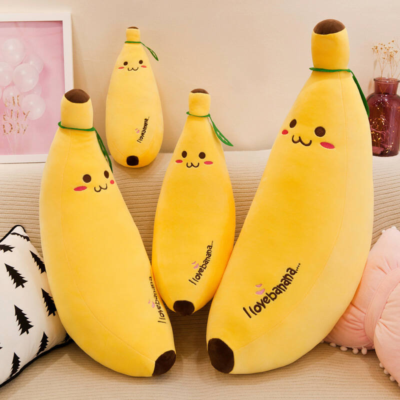 Banana Plush Side pillow Cute Banana pillow for birthday gift
