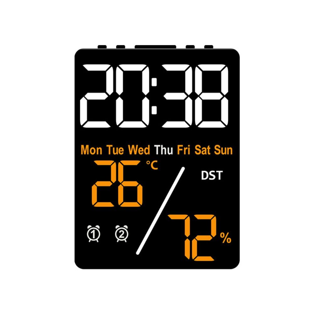 New Wall-mounted Electronic Wall Clock Temperature Date Digital LED ...