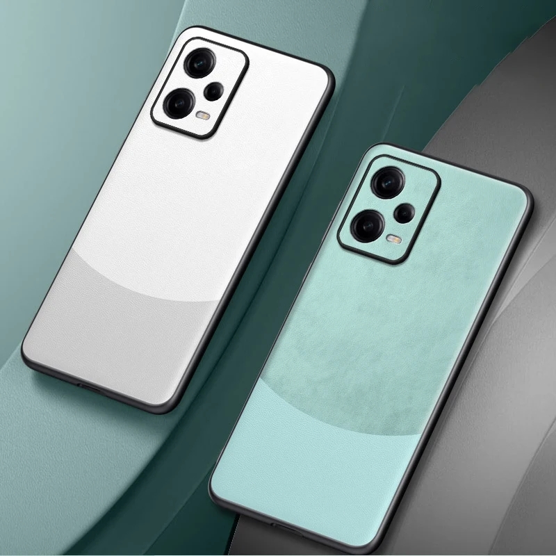 For Redmi Note 12 Pro 5G Case 360 Degrees Protection Leather Soft ...
