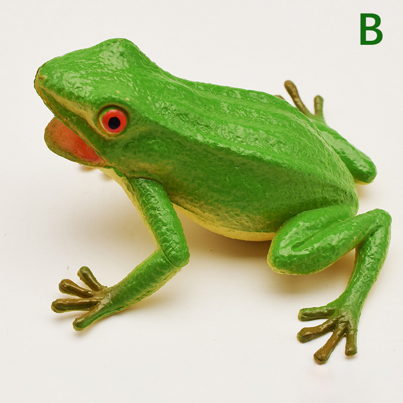 Spoof Toy Simulation Frog Model Animal Toy Toad Tricky Scary Squeeze ...