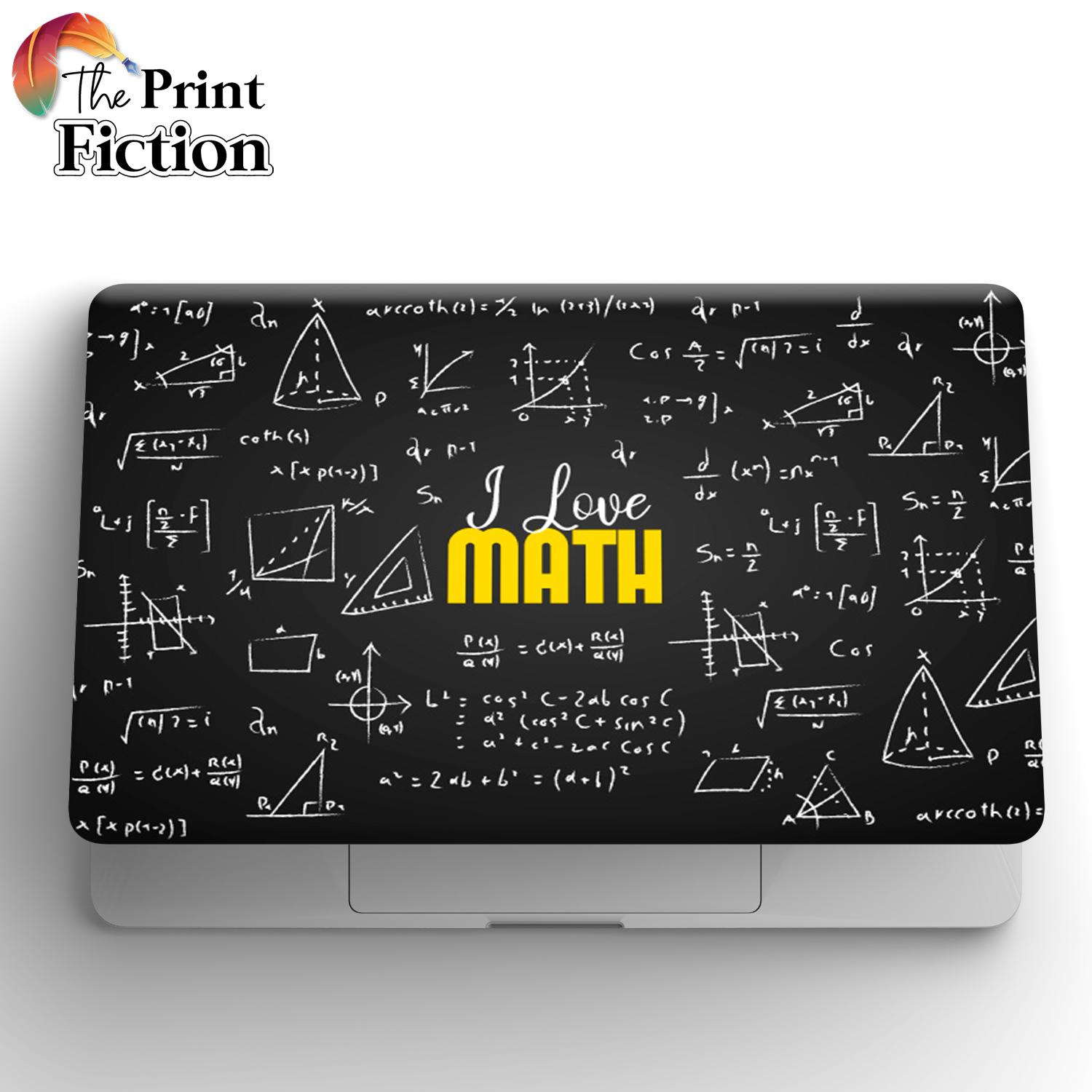 I Love Math" Prominently Laptop Sticker