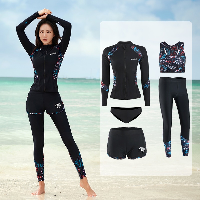 Men's 3pcs Full Set Rash Guard, UV/SPF Quick Dry Swim Shirt+Leggings ...