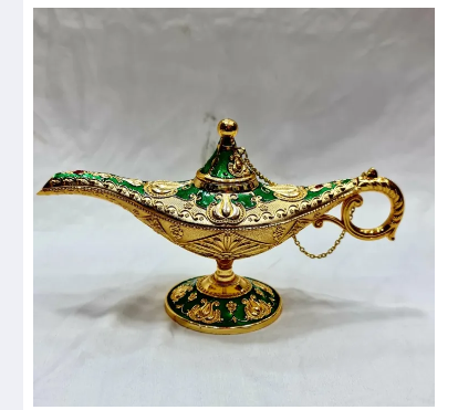 Aladin Lamp / Prodip Showpiece Magic Lamp/ Classic Metal Carved Aladdin ...