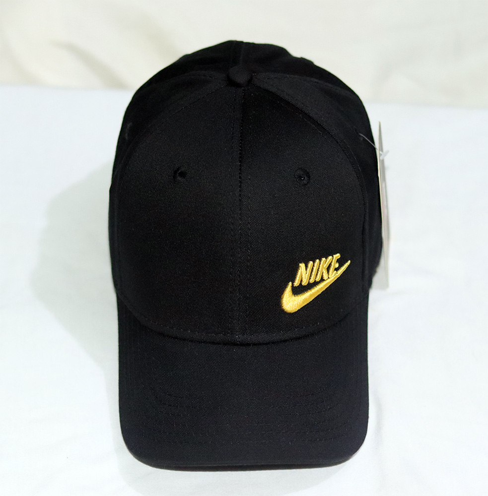 Export and Premium Adjustable Black Cap with Gold Logo | Daraz.com.bd