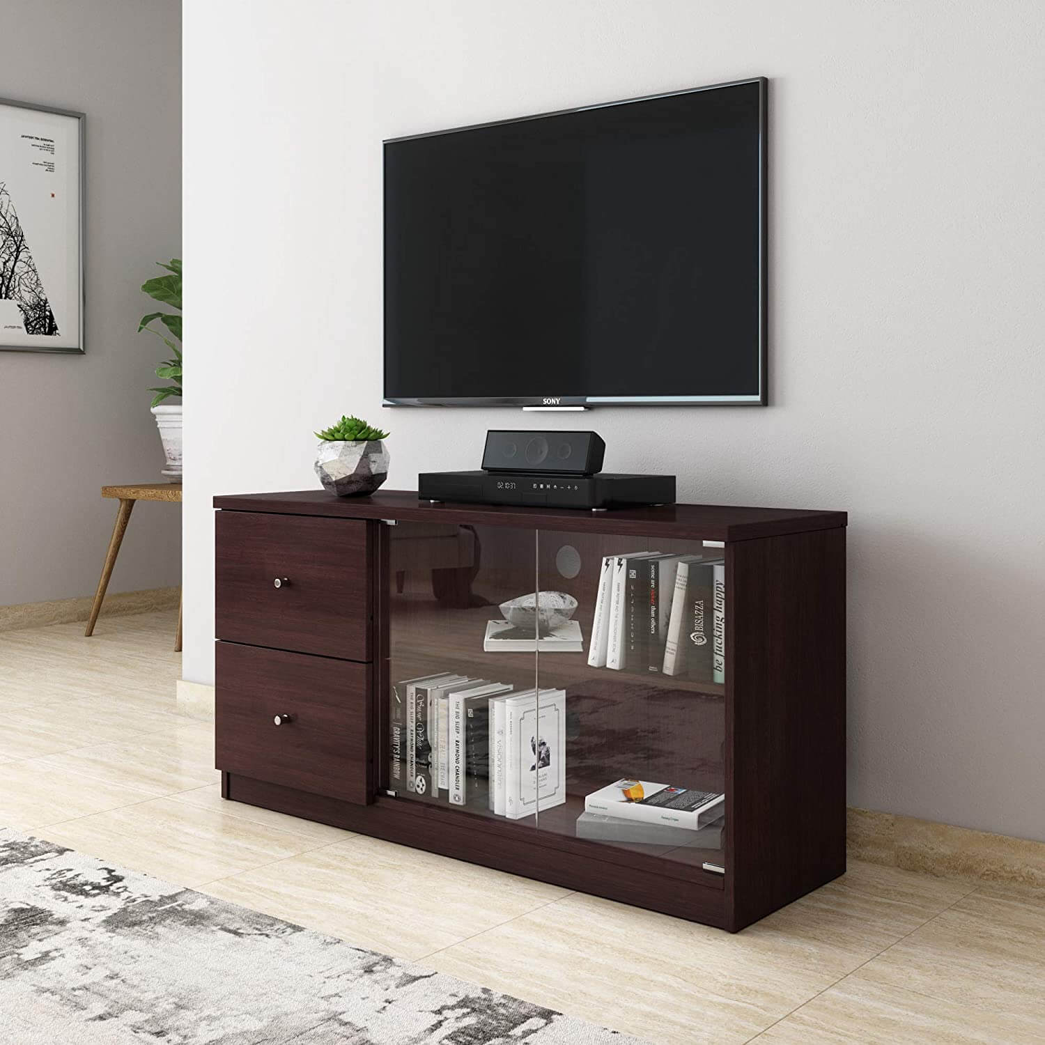 Modern TV Stand Wooden Media Center Console For TV With