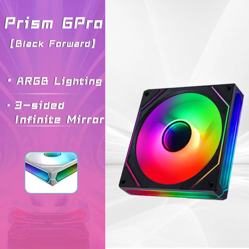 Jungle Leopard Prism 6Pro ARGB PC Case Fan 120mm 3-sided Infinite ...