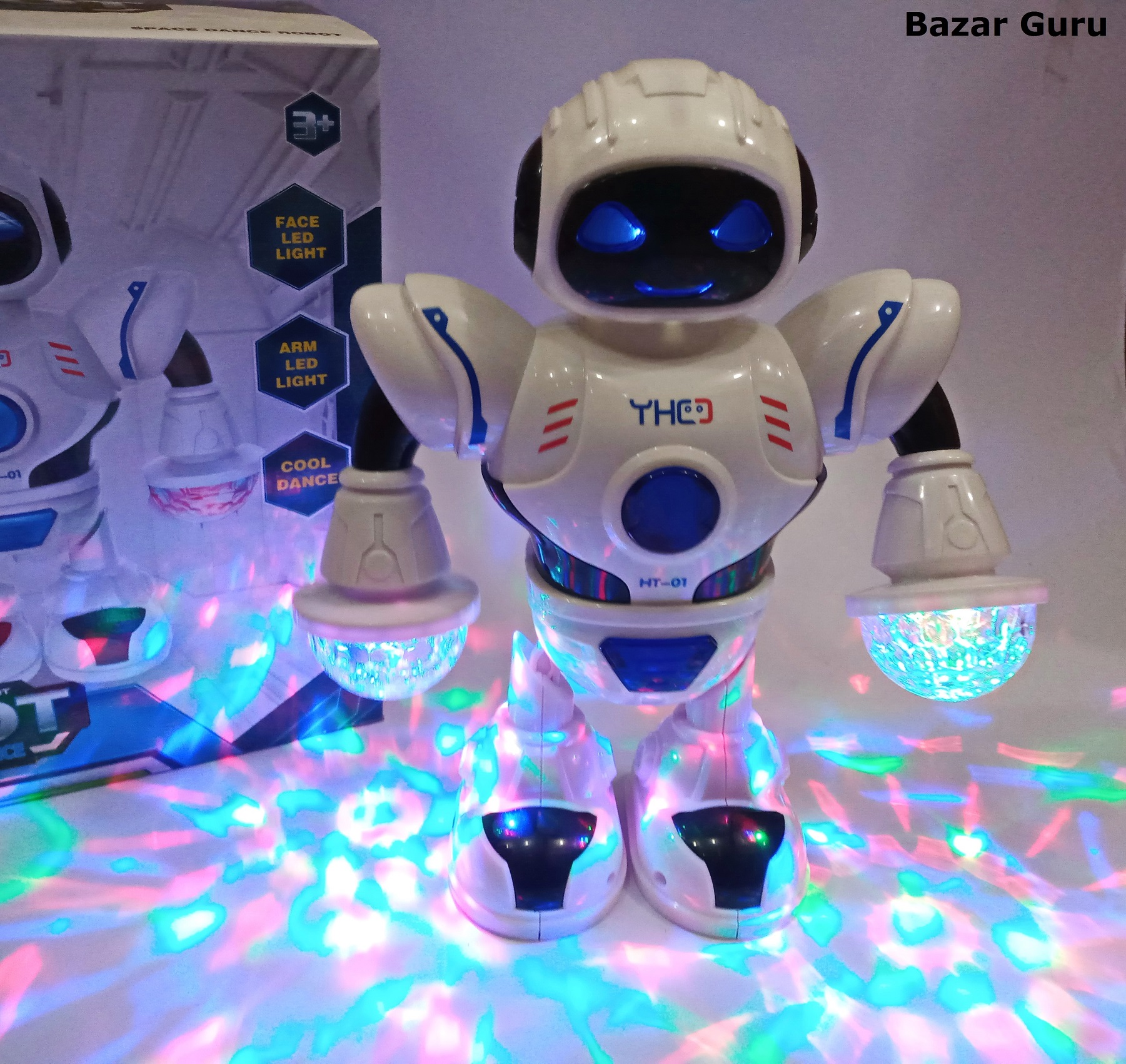 HT-01 Smart Dancing & Musical Robot for Your Kids - White | Daraz.com.bd