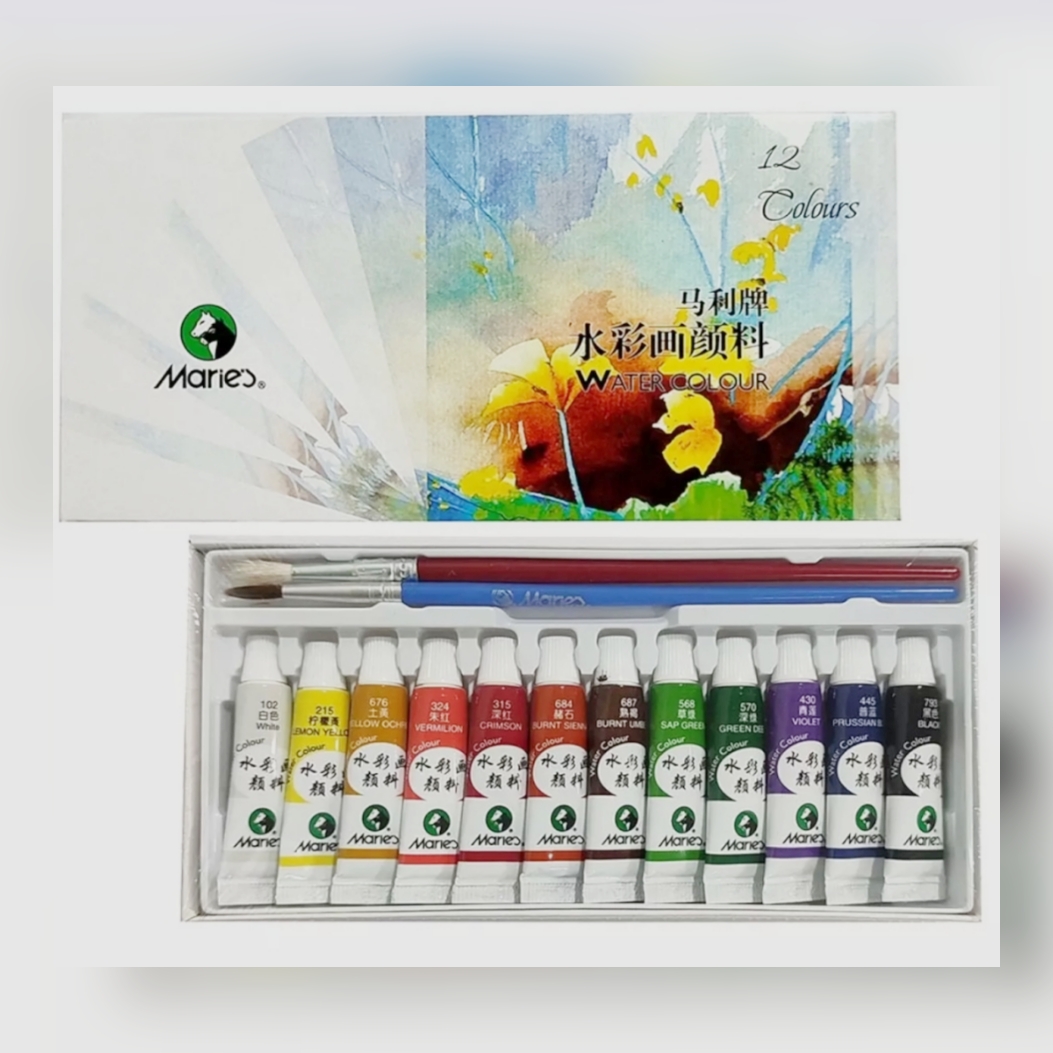 Marie s Watercolor Tube 5ML 12 Colors Daraz .bd