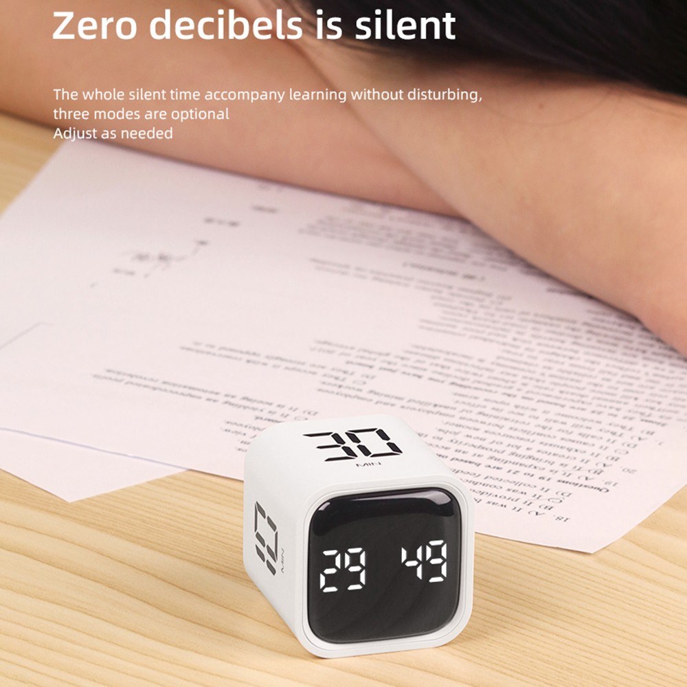 Portable Cube Timer Gravity Sensor Rotating Timer Bd 8101