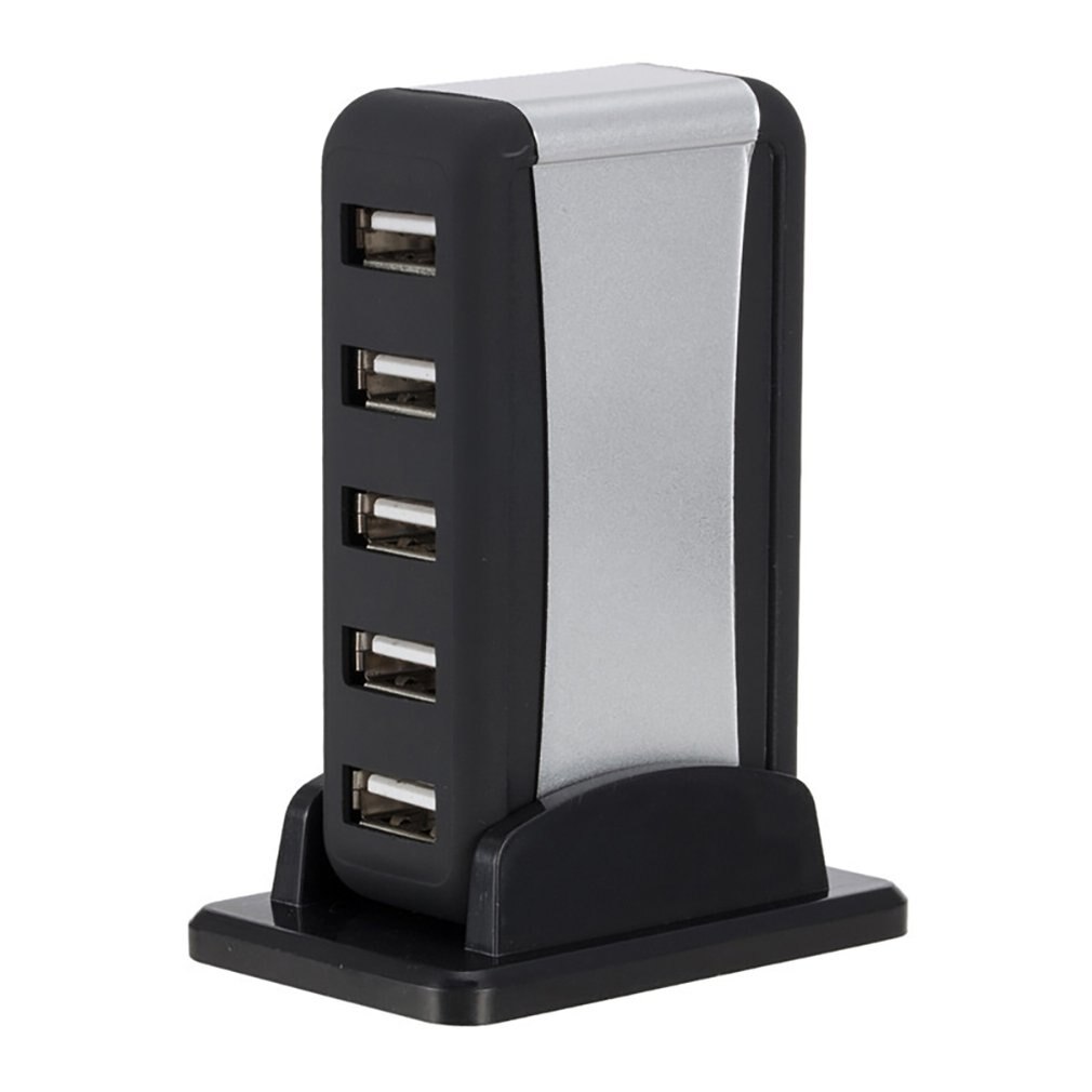 【VisioN Shop】7 ports Hub Distributor USB Hub with Base Supply External ...